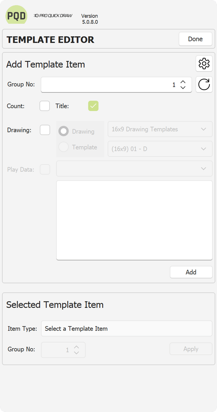 Template Editor Overview