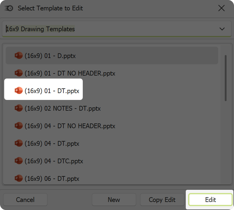 How to Modify a Pro Quick Draw Template