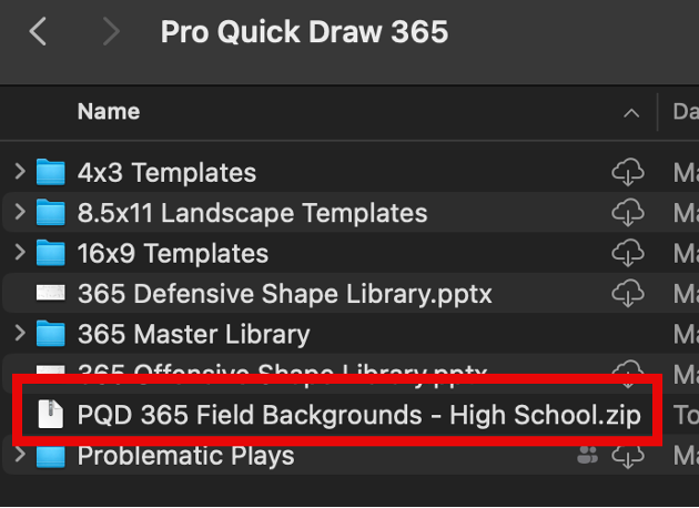 How to Download and Use Field Backgrounds in Pro Quick Draw 365 (for Mac)
