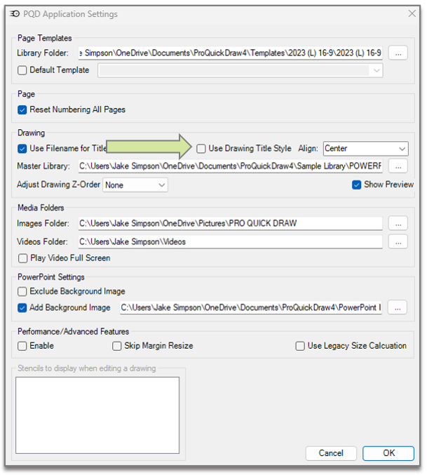 How to Use Drawing Title Style Font