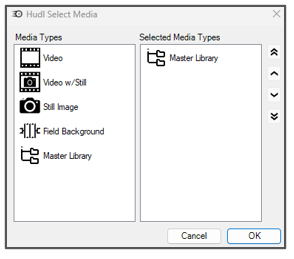 What does the Media to Add button do?