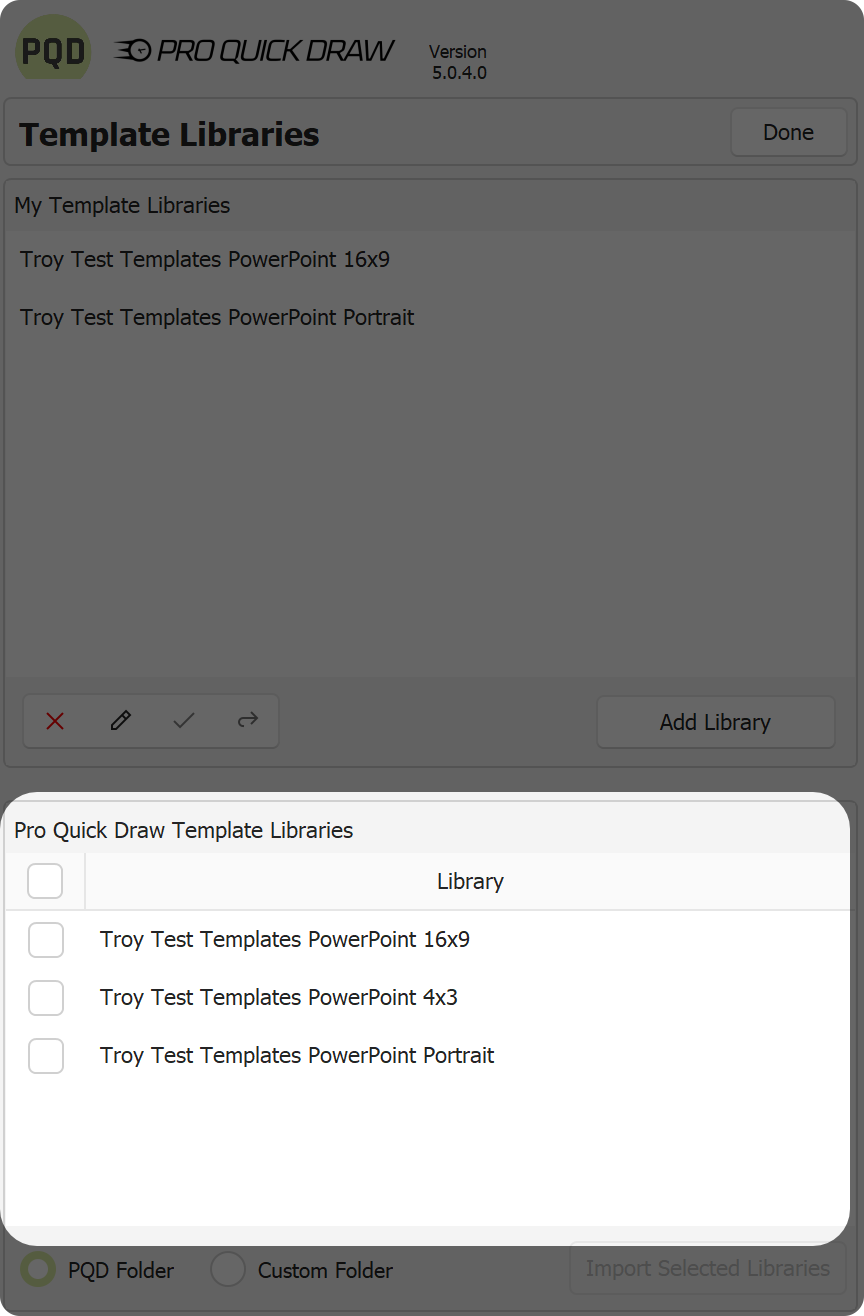 Managing Your Template Library