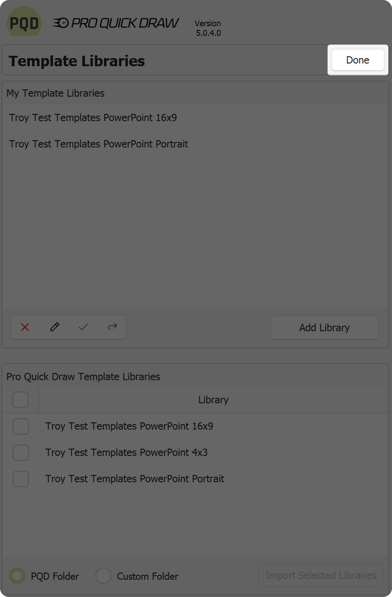 Managing Your Template Library